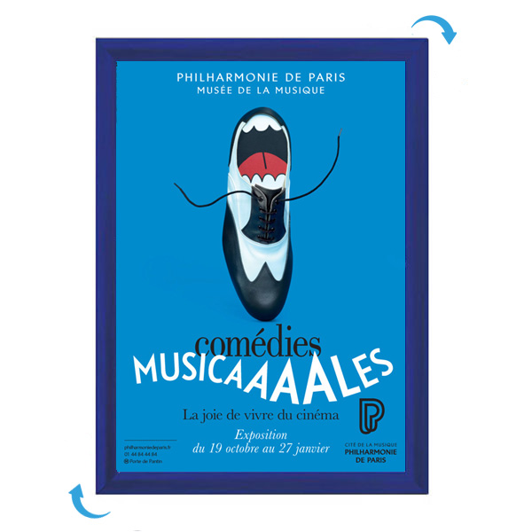 Cadres clic-clac bleu affiches A5 - TORENCO