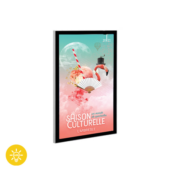 Cadres Clic-Clac lumineux LED, plusieurs formats couverture faciale ...