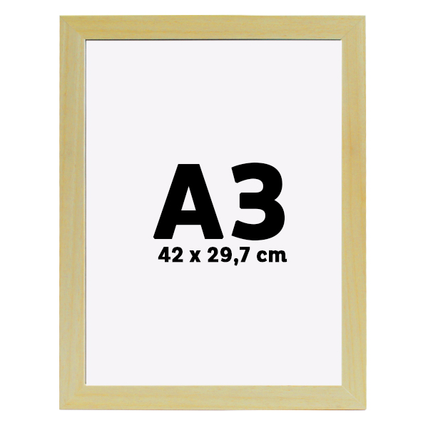 Cadres Bois A3 Profilé 30 mm Naturel - TORENCO