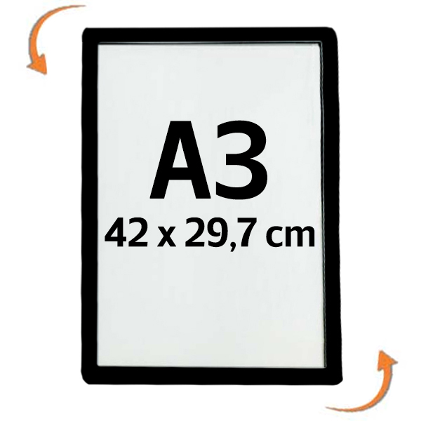 Porte-affiches LED A3 Double Face - Portrait/Paysage - TORENCO